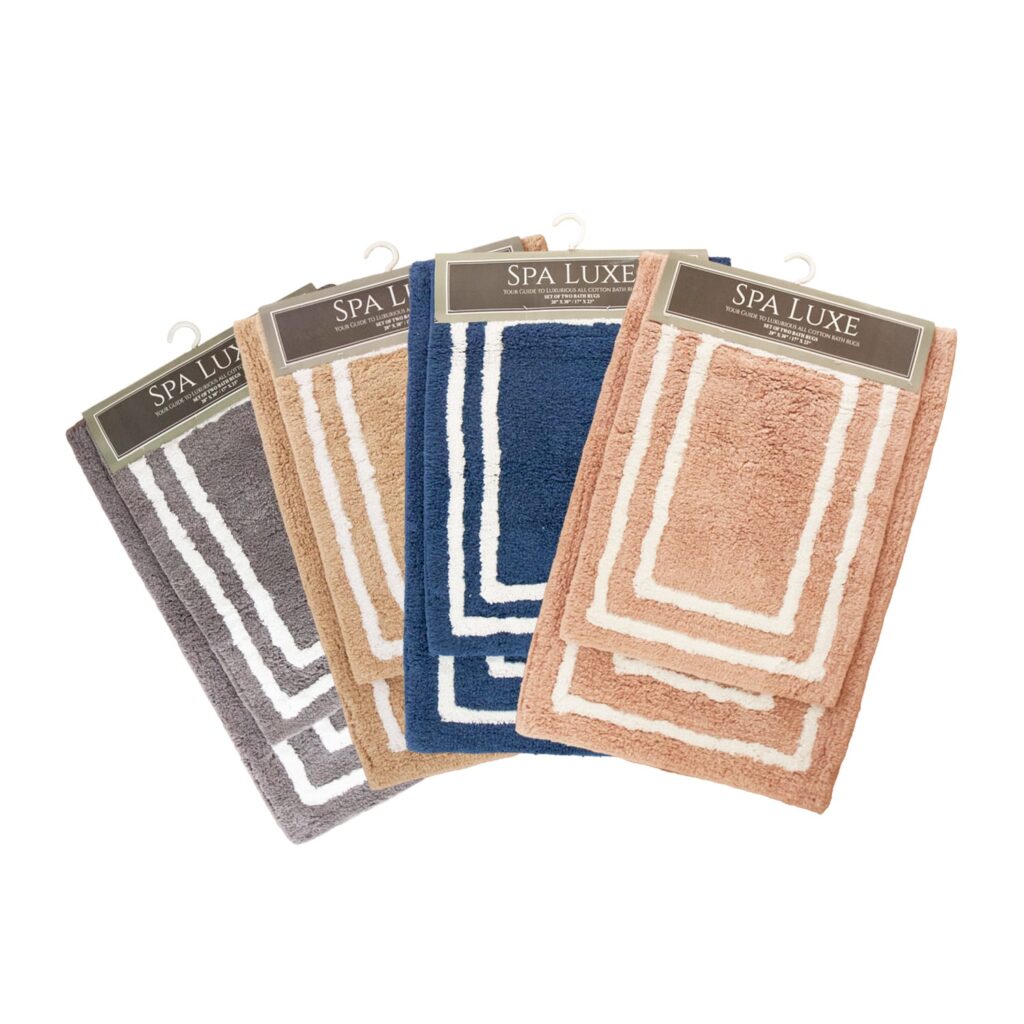 Spa Luxe Border & Criss Cross Rug Collections - Arkwright Home