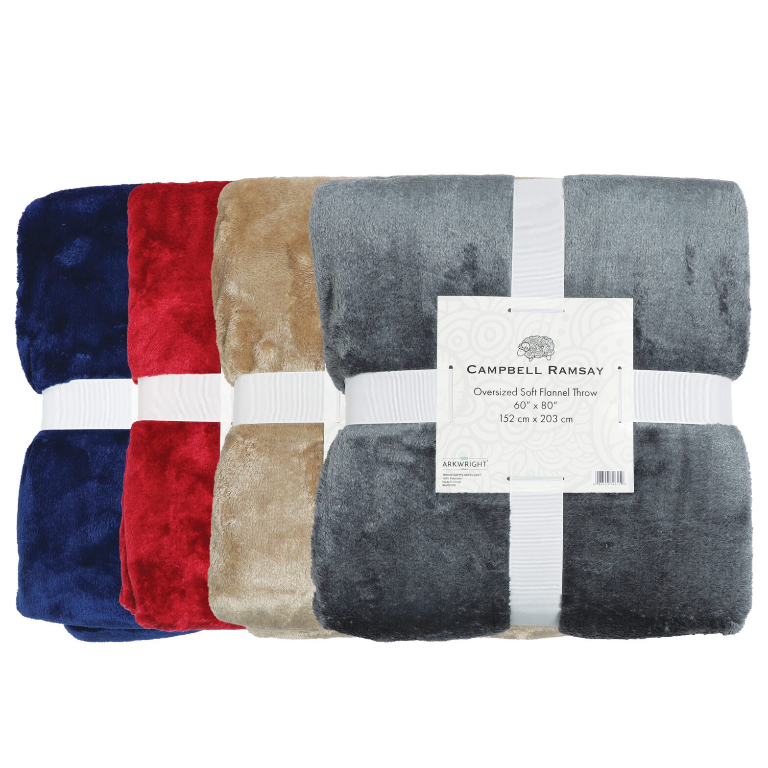 Oversized Soft Flannel Throws - Arkwright Home